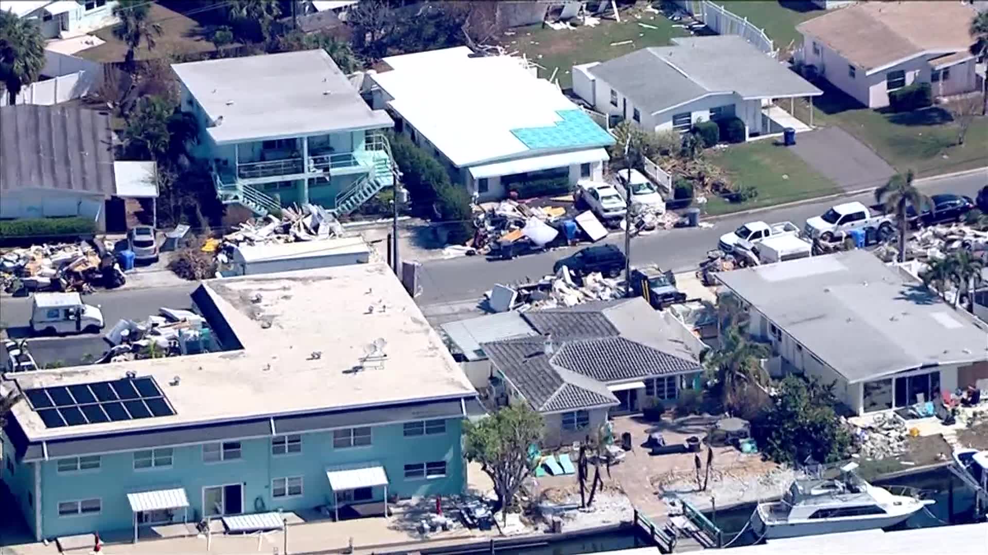 Madeira Beach aerials post-hurricane – WFLA
