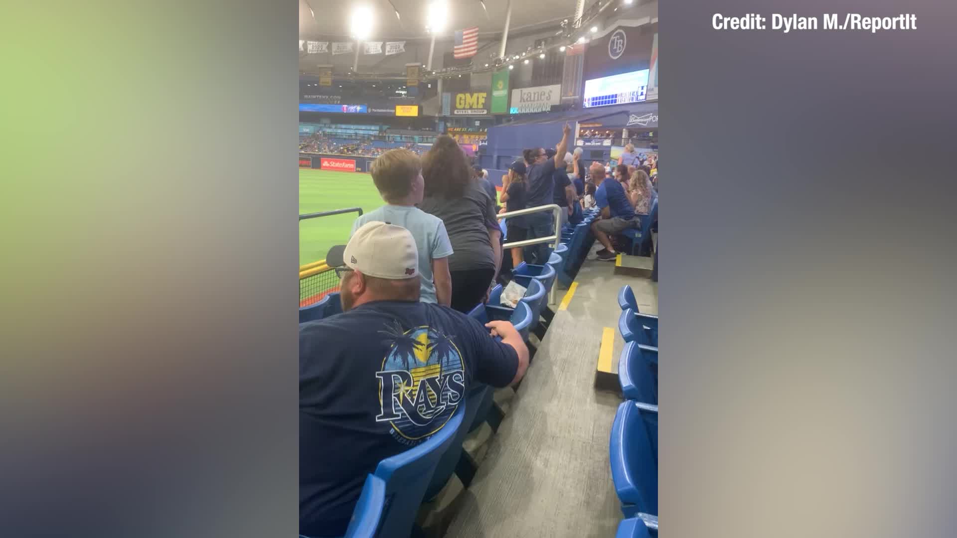 Rays fan knocked unconscious after getting hit by home run ball at ...