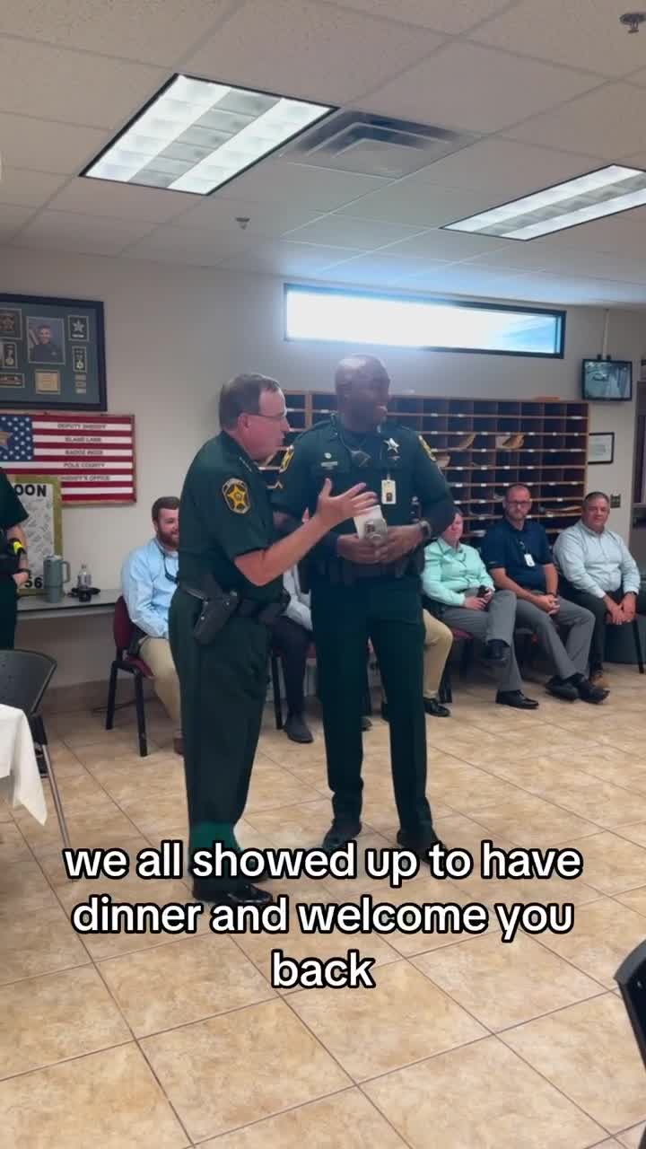 Polk County Sheriff’s Office welcomes injured deputy back after ...