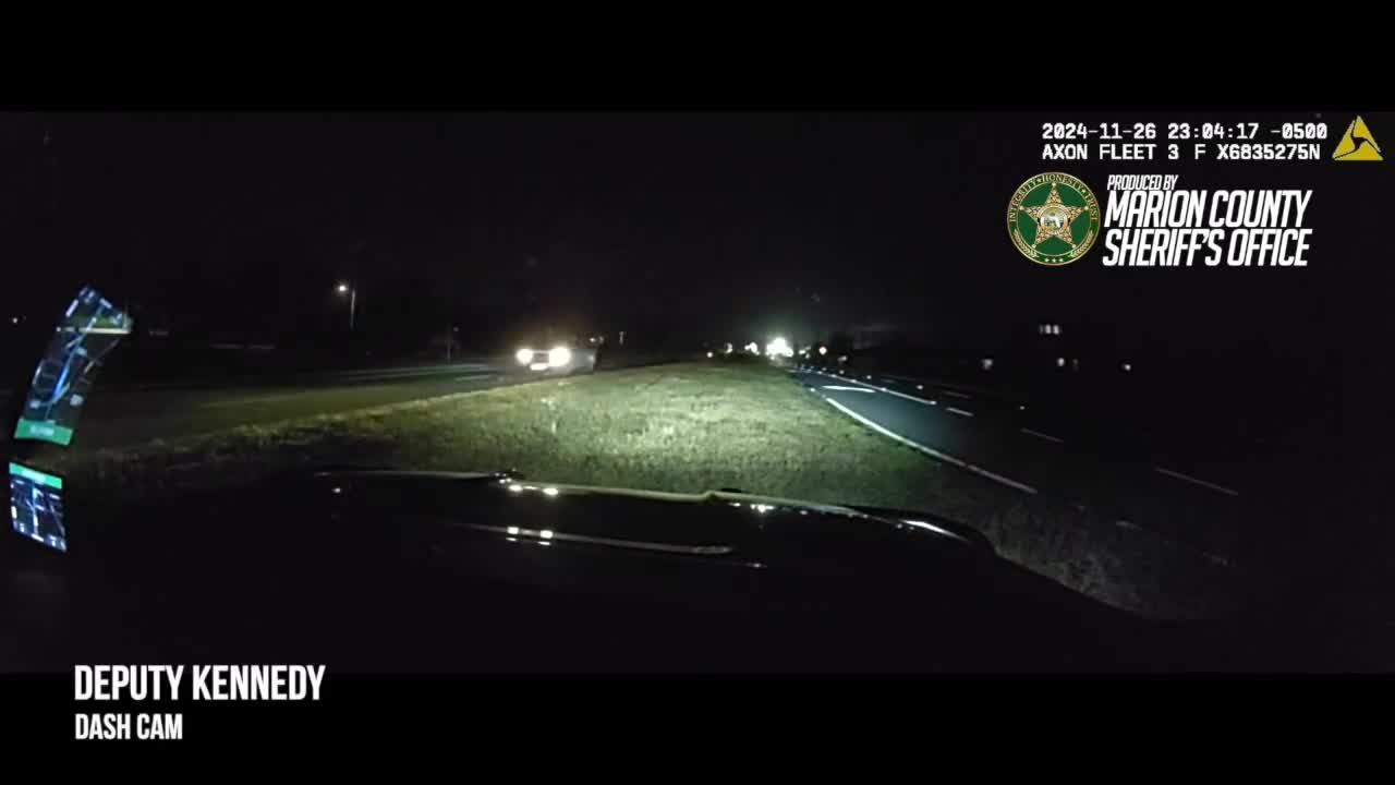 High-speed pursuit in Marion County captured on dash camera – WFLA
