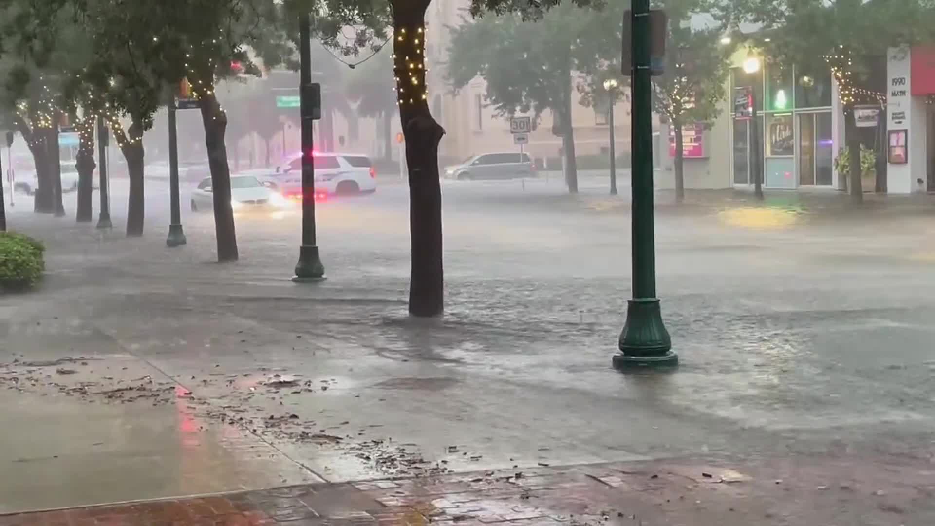 Downtown Sarasota flooding Tuesday Credit: @RanceWilla /TMX – WFLA